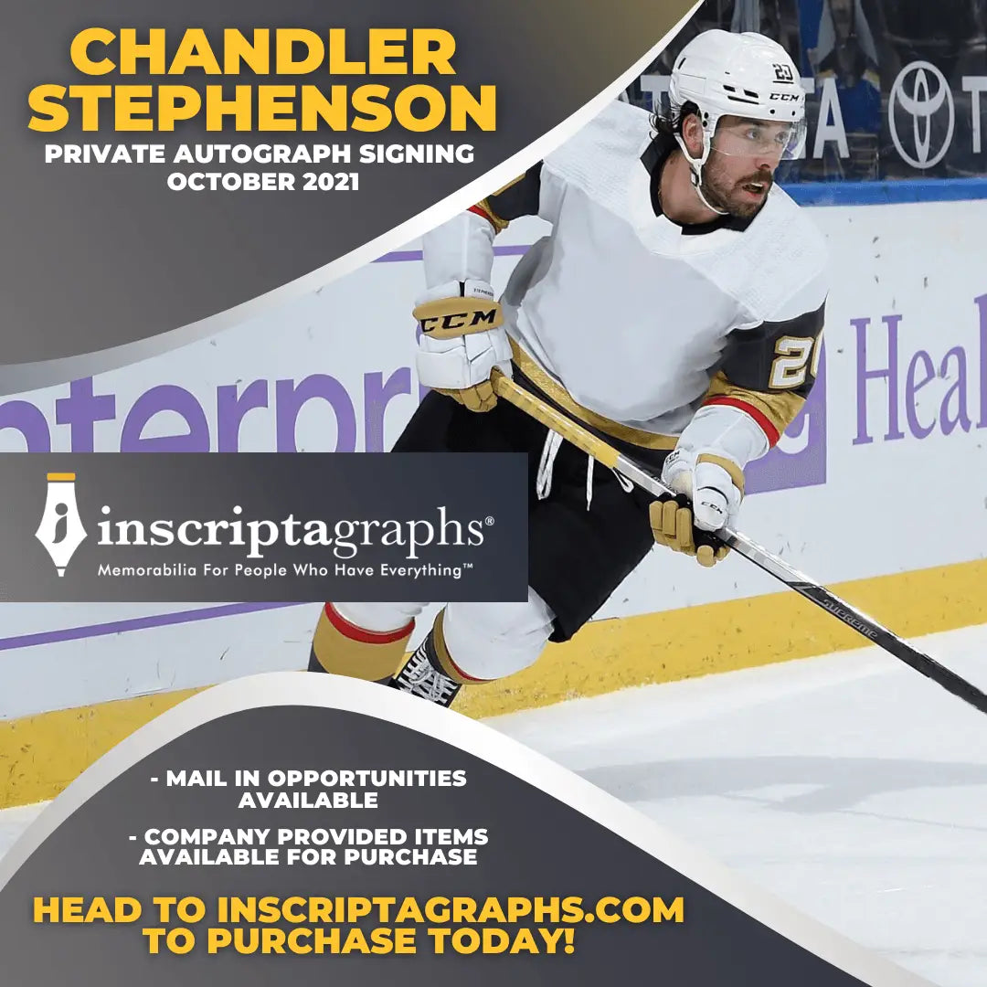 Chandler Stephenson Private Autograph Signing October 2021 ...